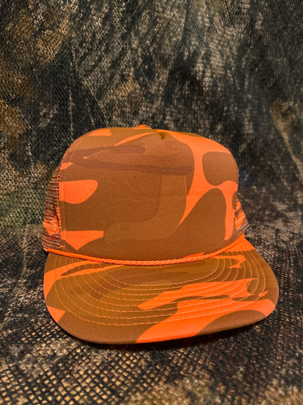 Orange Camo Snapback – BANJO BRAND HAT CO.